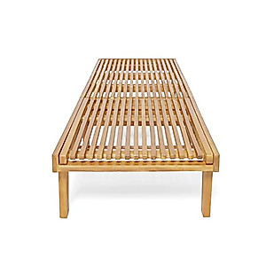Christopher Knight Home Addisyn Outdoor Wooden Chaise Lounge, Teak Finish