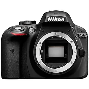 Nikon D3300 Digital SLR Camera Body Only - Black (24.2MP) 3.0 inch LCD