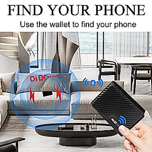 SMART CC Anti-Lost Bluetooth Wallet Tracker & Finder GPS Position Location Slim Wallets for Men Minimalist Mens Money Clip Wallet Credit Card Holder Gifts with Box…