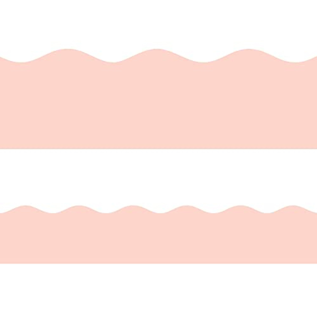 Blush Bulletin Board Border Pink Scalloped Border Trim for Classroom 52ft One Roll