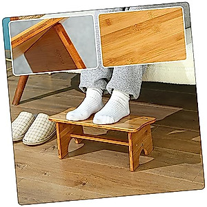 MOLUCKFU Toilet Stool Footstool for Toilet Stepping Stool Kitchen Bed Step Stool Portable Potty Toilet Squatting Stool Stools Camping Stool Potty Training Stool Office Stool Wooden