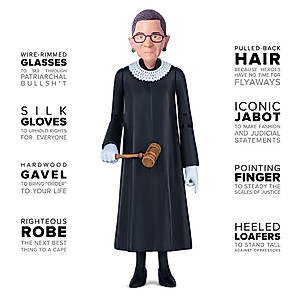FCTRY Ruth Bader Ginsburg Political Action Figure - RBG Collectible, Novelty Figurine 2024 - RBJ Bobblehead-Inspired Gifts & Souvenirs - Gag Gift, Funny Idea - Office Desk Accessories