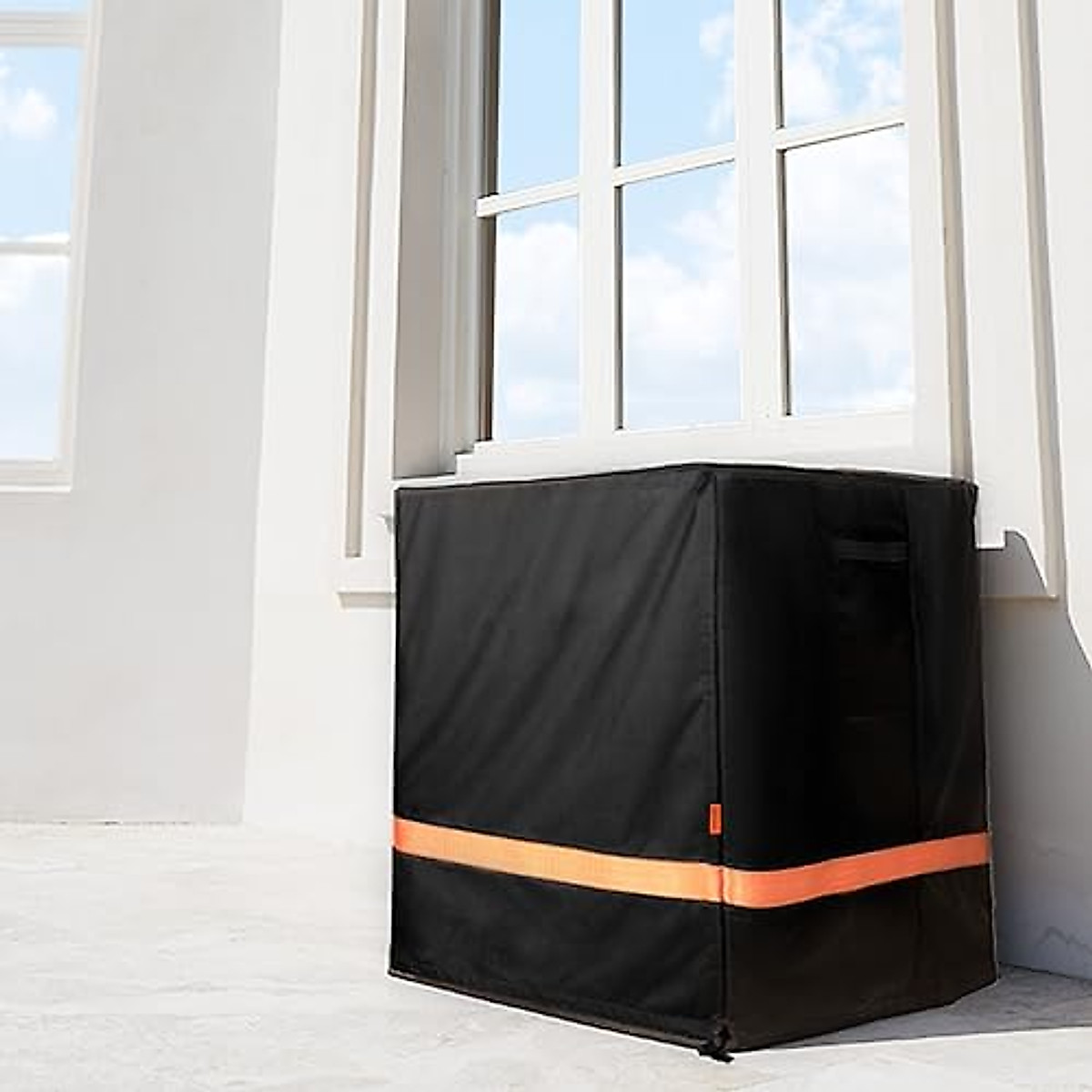 Joyhalo Air Conditioner Covers For Outside 600D Oxford Cloth, Waterproof Air Conditioner Cover, Heavy duty Ac Unit Covers Outdoor With Adjustable Straps And Handles 28 x 28 x 32 Inches Black