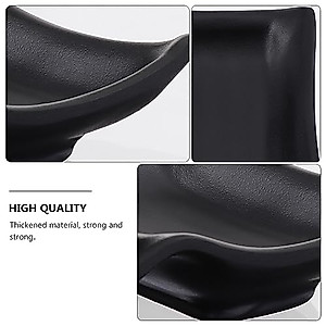 DOITOOL Japanese Serving Tray 2Pcs Dual Dipping Bowls Melamine Sauce Dishes Divided Soy Sauce Dishes Sushi Dipping Plates BBQ Sauce Food Containers