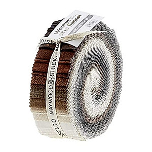 Bonnie Sullivan Woolies Flannel Neutrals Vol. 2 Strips 40 2.5-inch Strips Jelly Roll Maywood Studio