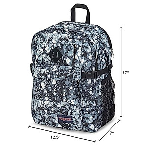 JanSport Main Campus Backpack - Travel or Work backpack w 15-Inch Laptop Sleeve and Dual Water Bottle Pockets, Batik Dots