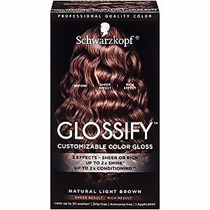 Schwarzkopf Glossify Customizable Color Gloss, Natural Light Brown