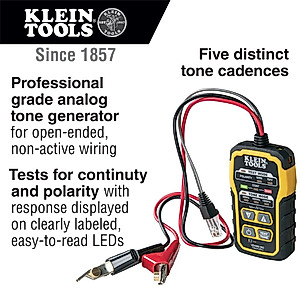 Klein Tools ET450 Advanced Circuit Breaker Finder and Wire Tracer Kit & VDV500-820 Cable Tracer with Probe Tone Pro Kit for Telephone, Internet, Video, Data and Communications Cables