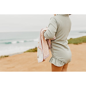 3-Layer Knit Security Blanket Set Sized 16" x 16" 2-Pack"Coral" by Copper Pearl