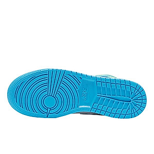 Nike Big Kid's Jordan 1 Mid SE Sprite Blue Dk Powder Blue/Racer Blue (DA8010 400), 5 Big Kid