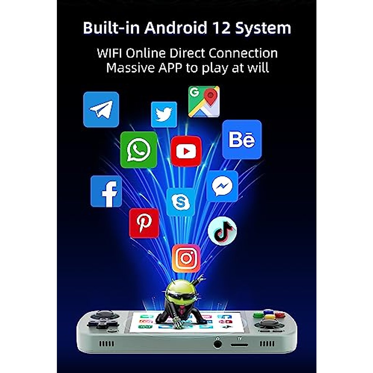RG405M Retro Handheld Game Console 4 Inch IPS Touch Screen Android 12 CNC Aluminum Alloy Unisoc Tiger T618 Portable Video Player 128G 3172 Games Support OTA Update(DXR-RG405M-Grey)