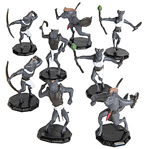 Halloween Fantasy Gnoll Mini Figures – 8 Painted Unique Designs – 1" Hex-Sized, Compatible with DND, Pathfinder & Tabletop RPGs – Realistic Sculpts for Spooky Campaigns, Game Nights