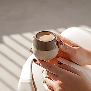 Ceramic Espresso Cups Set of 4 - 2.7oz - Espresso Coffee Mugs for Nespresso Cups - Espresso Glasses - Demitasse Cups - Tazas de Cafe - Espresso Accessories - Expresso Coffee Cup for Espresso Machine