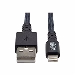 Tripp Lite Heavy Duty Lightning to USB Sync/Charge iPad iPhone Apple 6ft (M100-006-GY-MAX)