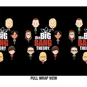 Big Bang Theory OFFICIAL Emojis 24 oz Insulated Canteen Water Bottle, Leak Resistant, Vacuum Insulated Stainless Steel with Loop Cap