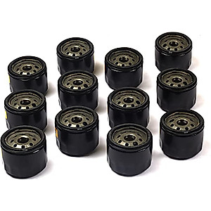 Mr Mower Parts 12 Pack Oil Filter Compatible with Briggs & Stratton 492932 John Deere LG492932S Kohler 25-050-01 28-050-04 Replacement OEM
