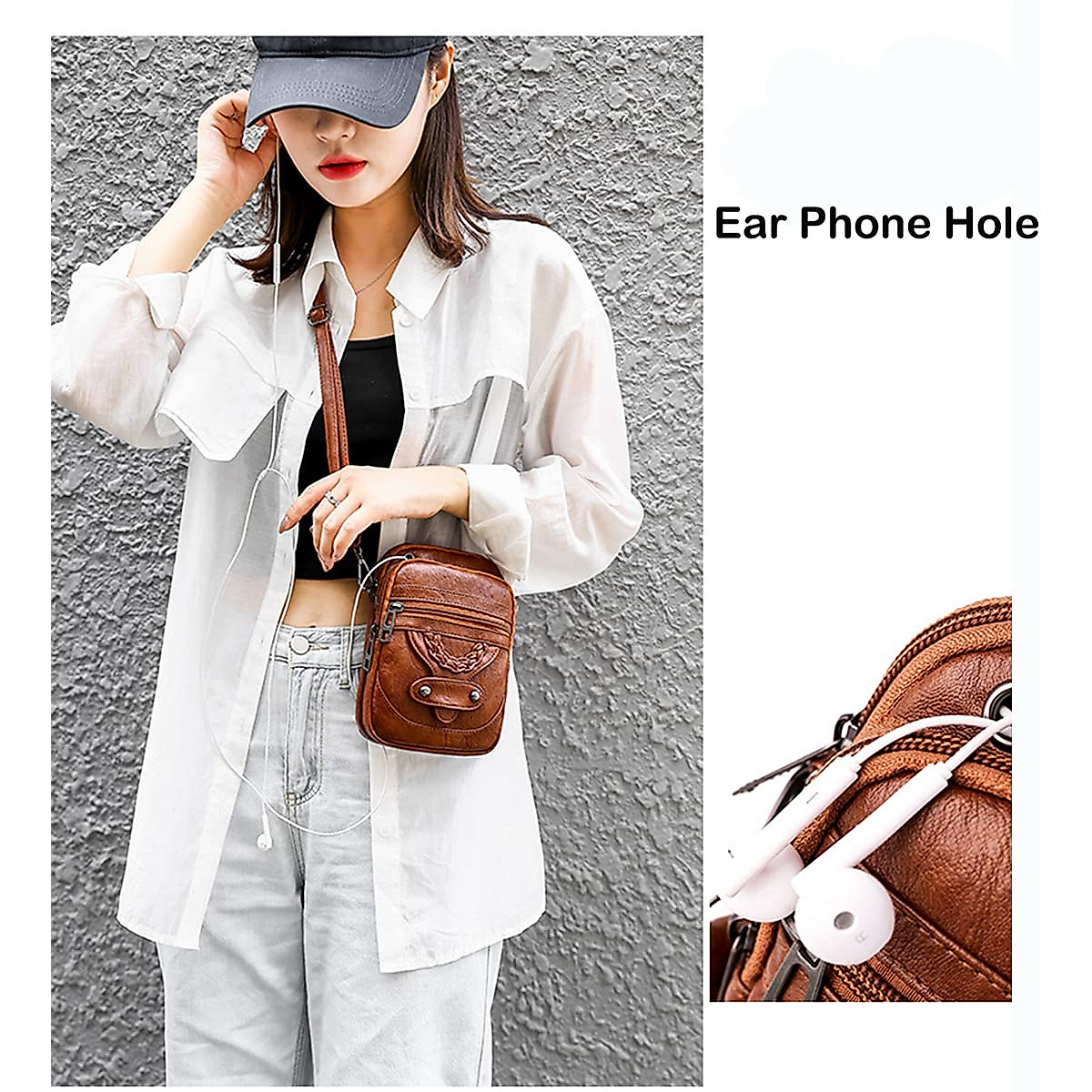 YXBQueen Crossbody Bags for Women Shoulder Purses and Handbags, Lightweight Crossbody Phone Bag for Women Mini Crossbody Shoulder Bag