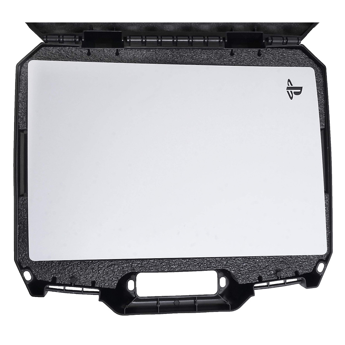 Case Club Compact Hard Carry Case - Fits Gen 1 PlayStation 5 (PS5) - Impact Resistant - Lockable - Laser Cut Foam - Made in USA