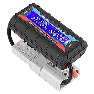 High Precision Watt Meter Voltage Amp Meter Power Analyzer Checker Analyzer Performance Monitor with LCD Screen for RC, Battery, Solar, Wind Power(150A)