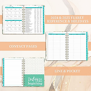 2023-2024 Planner – Weekly & Monthly Academic Planner 2023-2024, Jul 2023 - Jun 2024, 6.4" x 8.5", Monthly Tabs, Flexible Hardcover, Thick Paper, Strong Binding, Back Pocket, Inspirational Quotes