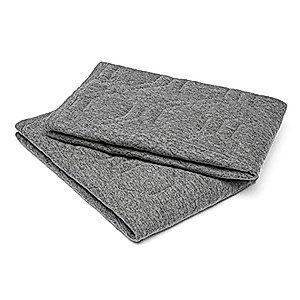 Amazon Basics Cotton Jersey Blend Quilt Pillow Sham - Standard, Dark Grey