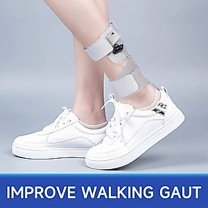 Tairibousy AFO Brace Lightweight Ankle Foot Orthosis Foot Drop Brace AFO Rehabilitator for Drop Foot, Stroke, Hemiplegia (M-Right)