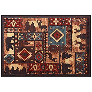 FIREWESS Fireplace Hearth Rug, 24 x 36 in Fire Resistant Floor Protector Mat for Accent Kitchen Indoor Outdoor, Protect Home Décor Hardwood Floor&Carpet from Sparks and Embers Wood Stove