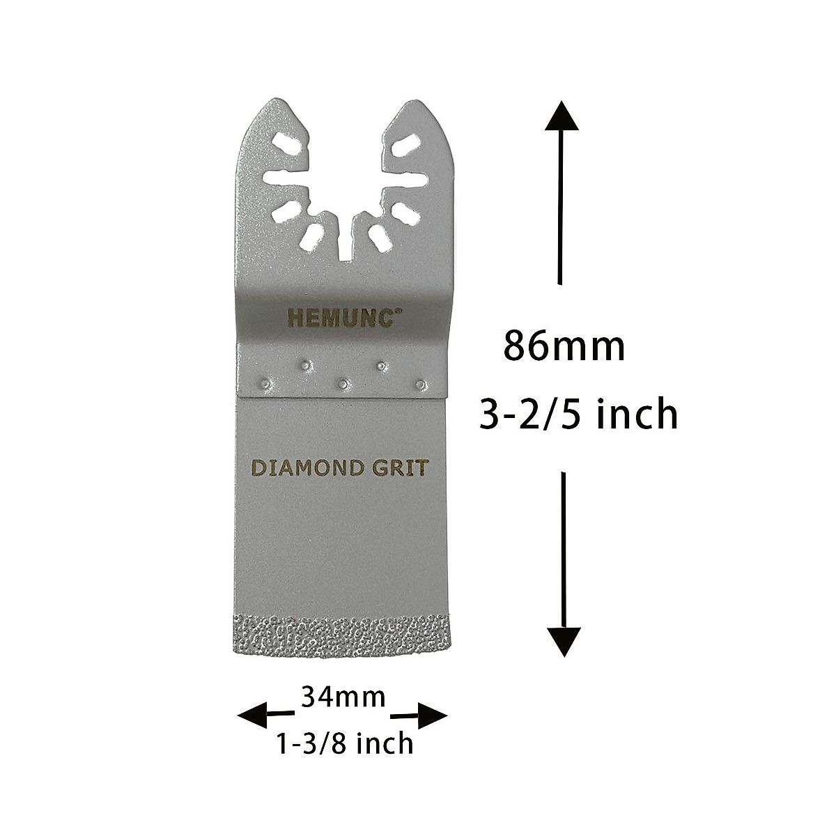Oscillating Tool Blades, HEMUNC 6PCS Oscillating Multi Tool Diamond Saw Blades for Grout Removal, Flush Cut, Compatible with Dewalt Bosch Dremel Rockwell Makita Fein Multimaster Milwaukee and More