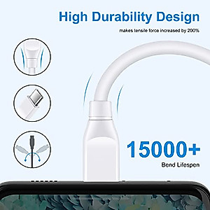 C Charger Cable for Google Pixel 6 Pro 6FT Fast Charging Cord 2Pack PD Power Cord for Google Pixel 7 7 Pro 6 Pro 6a 5a 5 4a 4xl 3a 3xl,Samsung Galaxy Z Fold 4,Z Flip 4,S23 S22,S21,S20,S10,A53,A13,A03S
