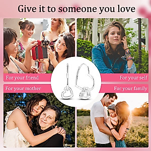 NARMO 925 Silver Earrings for Woman Heart Hoops Asymmetrical Heart Hoop Earrings Sterling Silver Heart Shaped Hoop Earrings