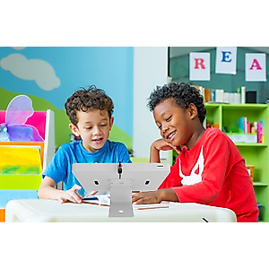 CTA Digital PAD-CURVEW Tablet Stand and Wall Mount with Paragon Enclosures (White)