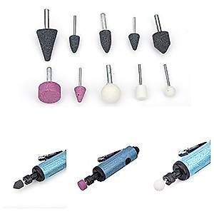 SHININGEYES Air Die Grinder with 1/4" and 1/8" Collets Air Compressor Tool, Air Straight Grinder and Air Angle Grinder (straight grinder)