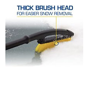 Rain-X 26" Ergo Snow Brush with Ice Scraper Tool, Black & Yellow, 1PK,