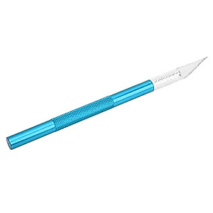 Hobby Knife, Exacto Knife Set Non Slip Handle Accurate Control 20 Blades for Crafting for Hand Account (Blue)