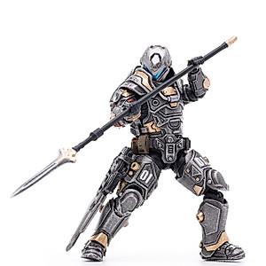 JOYTOY 1/18 Action Figures 4-Inch 01st Legion - Steel Dark Source Collection Action Figure Military Model Toys (Black Sickle)