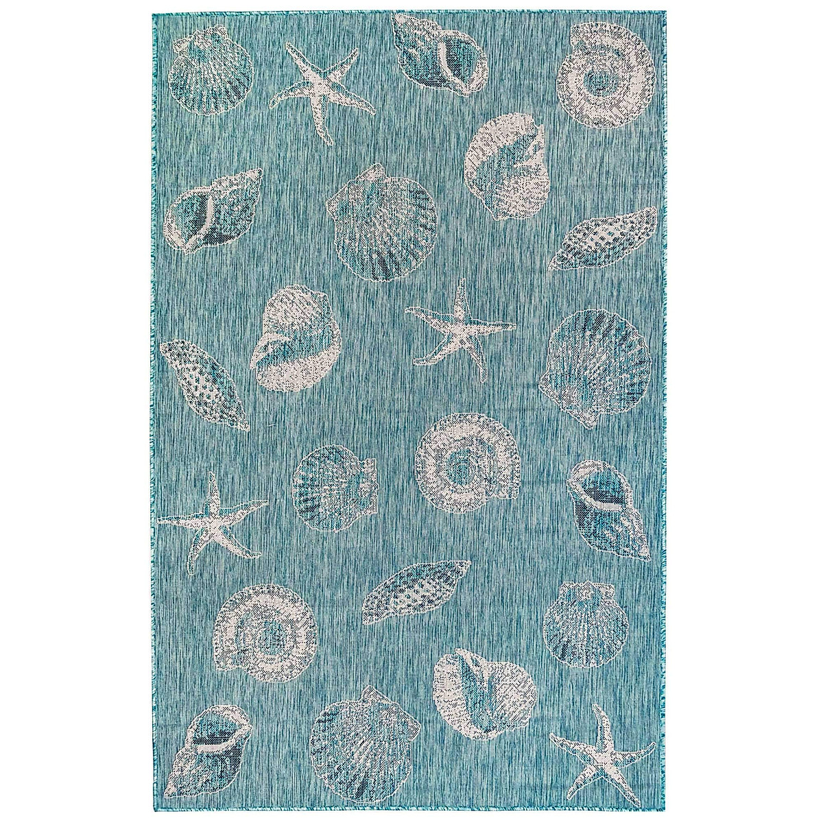 Liora Manne Shells Aqua Indoor Outdoor Area Rug, 3'3" x 4'11"