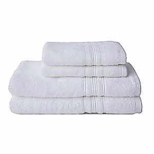 Charisma 4pk Luxury Towels Set: 2 Hand Towels & 2 Wash Cloths (White)