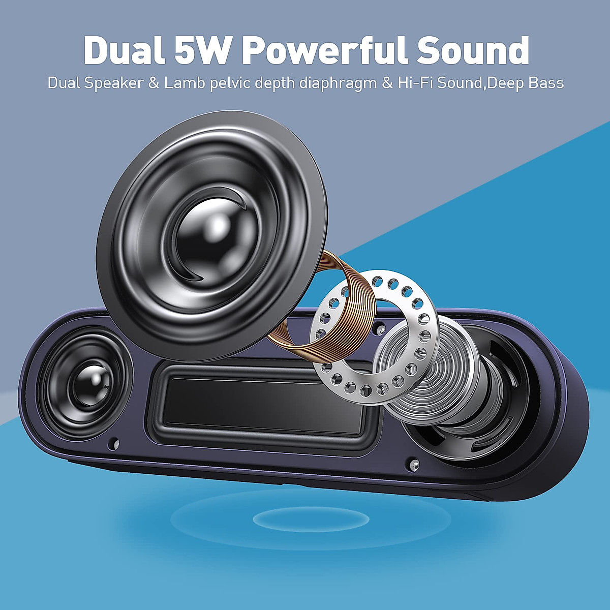 ABRRU USB Computer Speakers, PC Speakers for Desktop, Laptop Speakers with Crystal Clear Sound, Loud Volume, Volume Control and Mute Button(USB-C to USB Adapter Included) (Black)