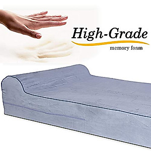 Jumbo Orthopedic Dog Bed - 7-inch Thick Memory Foam Pet Bed with Pillow With Removable Cover & Free Waterproof Liner - For Large Breed Dogs