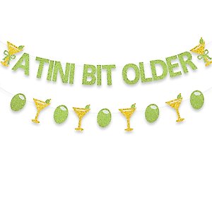 Gankbite Martini Bachelorette Party Decoration A Tini Bit Older Banner Birthday Bridal Shower Theme Garland