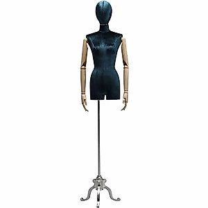 Tailors Dummy Mannequins Mannequin Body Female Tailors Dummy Mannequin with Metal Base Window Display Dressform Mannequin