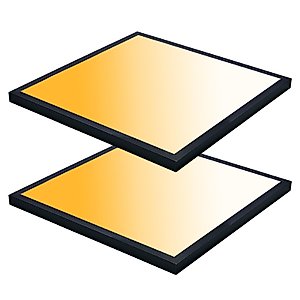 Mcacggo Black 2x2 Surface Mount LED Panel Lights, 40W-30W-20W & 5000K-4000K-3000K Selectable, 0-10V Dimmable, Square, for Kitchen, Shop, 100-277V, ETL, 2 Pack