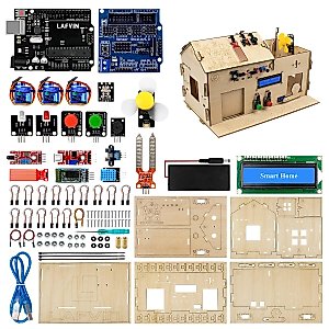 LAFVIN Smart Home IoT Learning kit DIY Electronics STEM Educational Set Support Graphical Programming Compatible with Arduino IDE with Tutorial