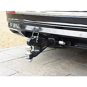 TOPTOW 64186 Pintle Hitch, Hook and 2 inch Trailer Ball Combination, 16,000 lbs (8T)…