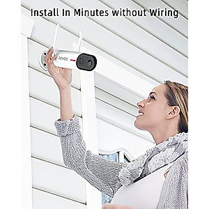 DEKCO Security Cameras Wireless Outdoor - 2K Solar Security Camera for Home Security, Two-Way Audio, Smart Human Detection, Simple Setup, Night Vision WiFi Camera Outdoor