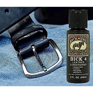 Bick 4 Leather Conditioner and Leather Cleaner 2 oz - Will Not Darken Leather - Safe For All Colors of Leather Apparel, Furniture, Jackets, Shoes, Auto Interiors, Bags & All Other Leather Accessories