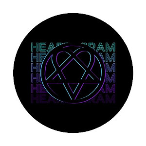 Heartagram Heart Pentagram Retro PopSockets Standard PopGrip