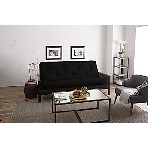 Trupedic Poly Solid Futon Mattress, 5-inch, Black