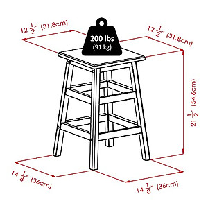 Winsome Mercer Double Drop Leaf Table with 2 Stools