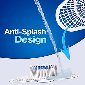 Urinal Screen Deodorizer (12 Pack) with Urinal Cakes Ocean Breeze Scent, Anti-Splash Urinal Deodorizer